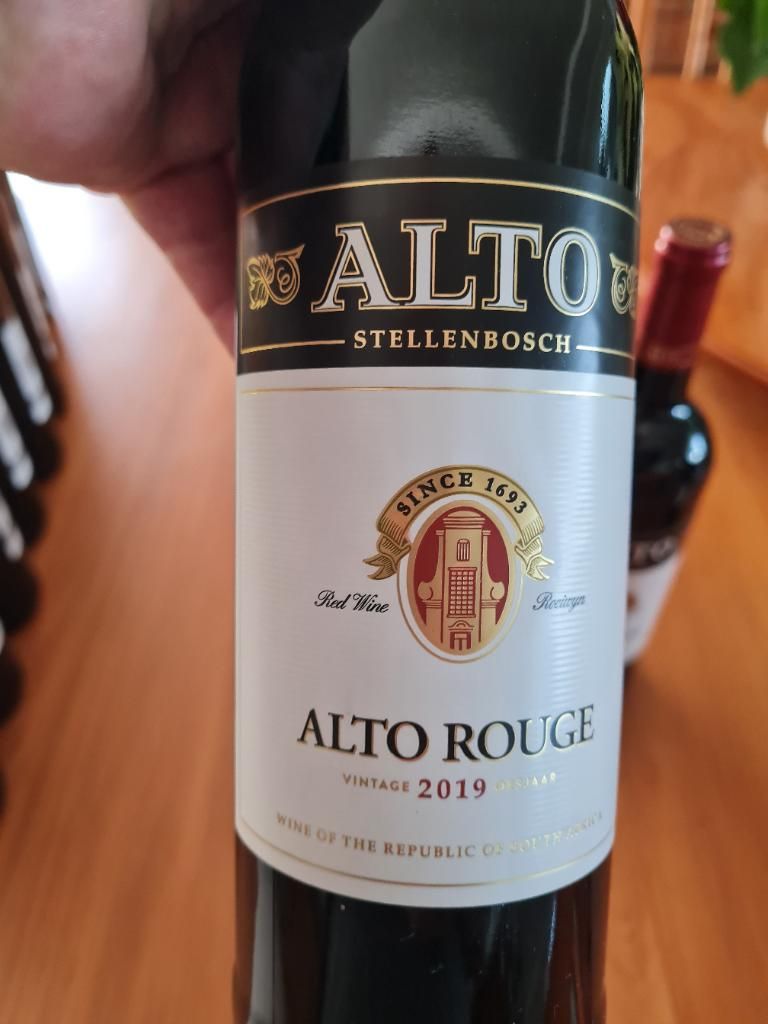 2019 Alto Estate Alto Rouge, South Africa, Coastal Region, Stellenbosch ...