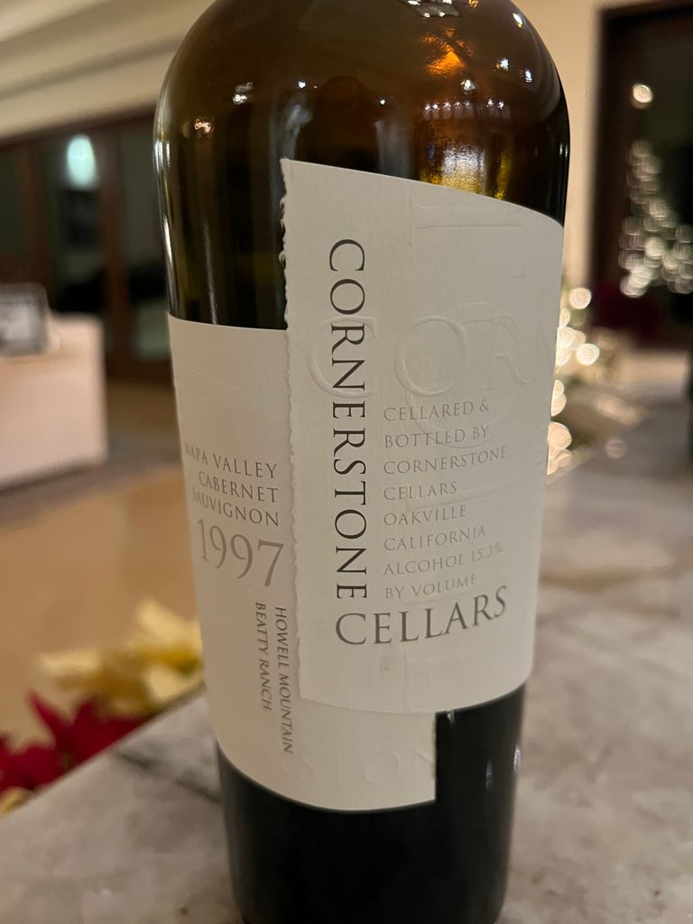1997 Cornerstone Cellars Cabernet Sauvignon Cornerstone Vineyard, USA ...
