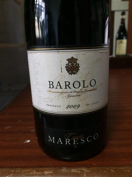 2009 Conte Maresco Barolo, Italy, Piedmont, Langhe, Barolo - CellarTracker
