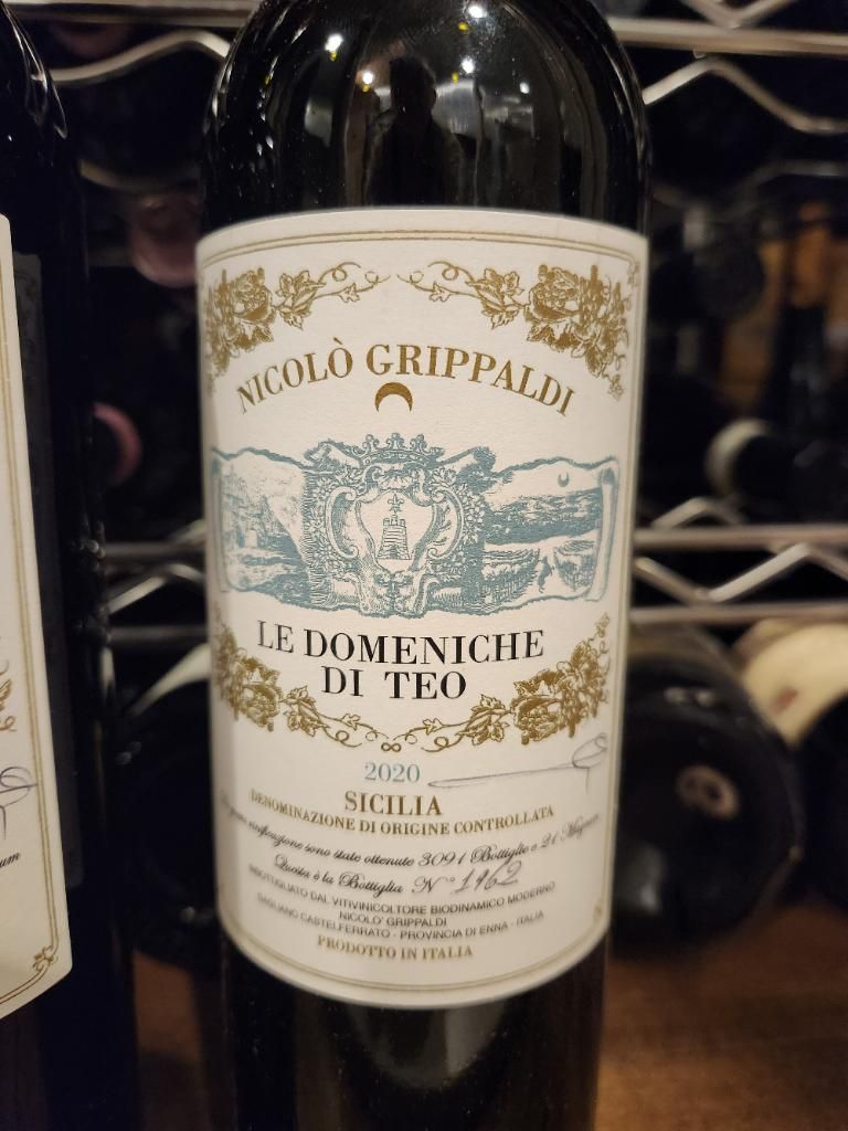 2020 Nicolò Grippaldi Sicilia Le Domeniche di Teo, Italy, Sicily ...