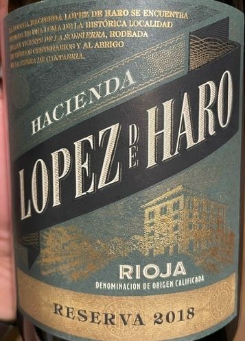 2020 Bodega Classica Rioja Hacienda López de Haro Reserva Blanco, Spain ...