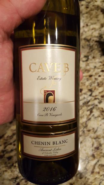 2016 Cave B Estate Winery Chenin Blanc Cave B Vineyards, USA ...