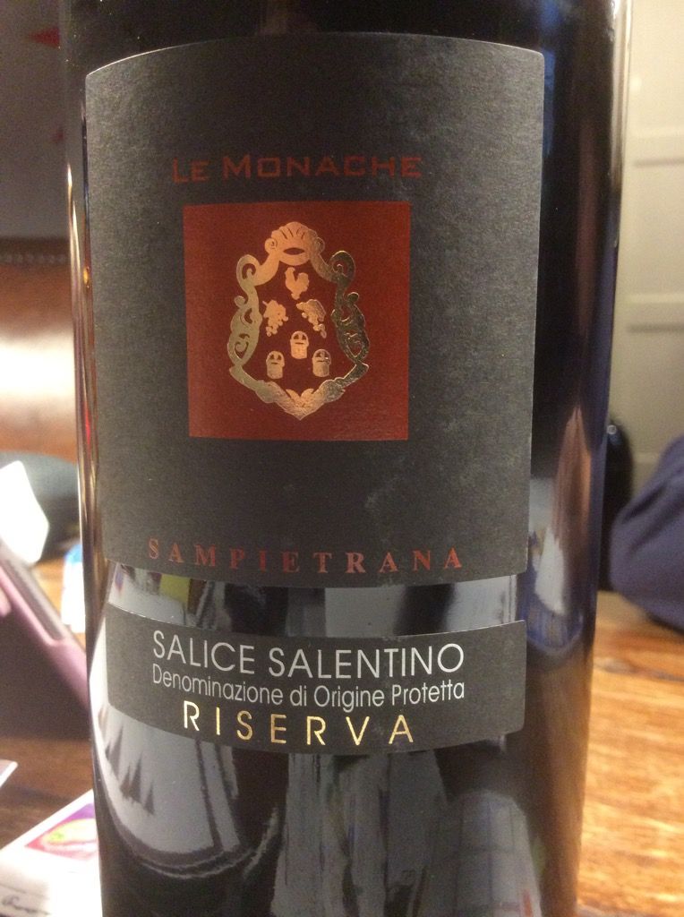 2015 Cantina Sampietrana Salice Salentino Vigna delle Monache Riserva ...