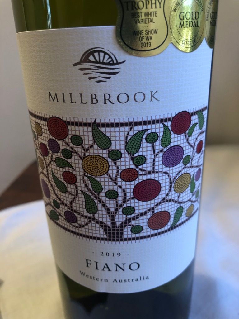 2021 Millbrook Winery Fiano, Australia, Western Australia, South West Australia, Margaret River ...