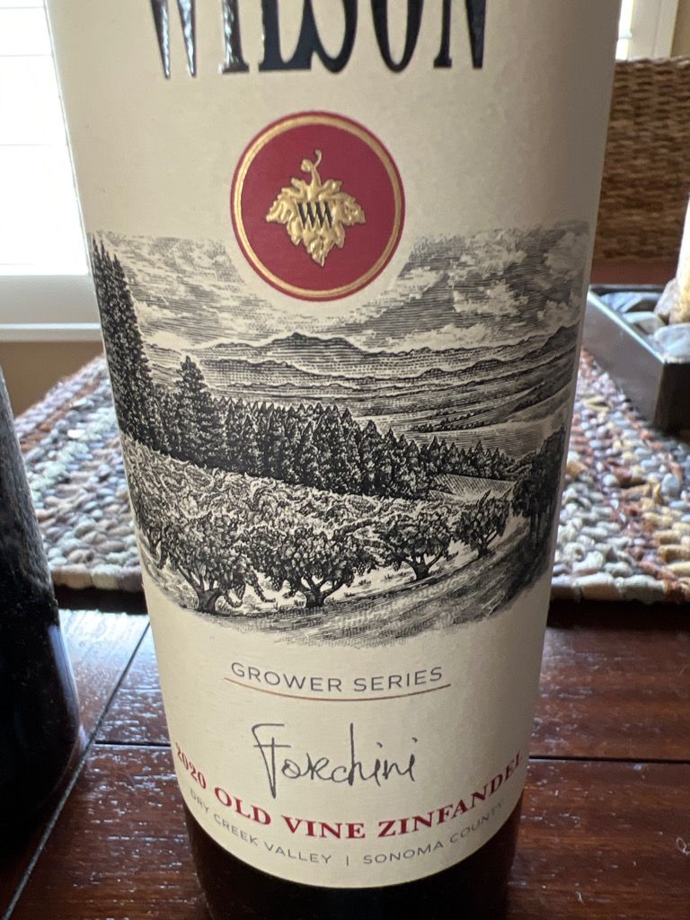 2020 Wilson Winery Old Vine Zinfandel Forchini, USA, California, Sonoma ...