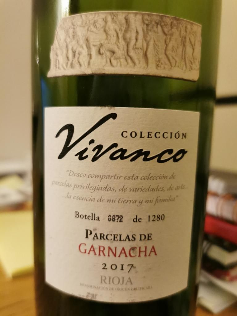 2017 Bodegas Vivanco Rioja Colección Vivanco Parcelas de Garnacha ...