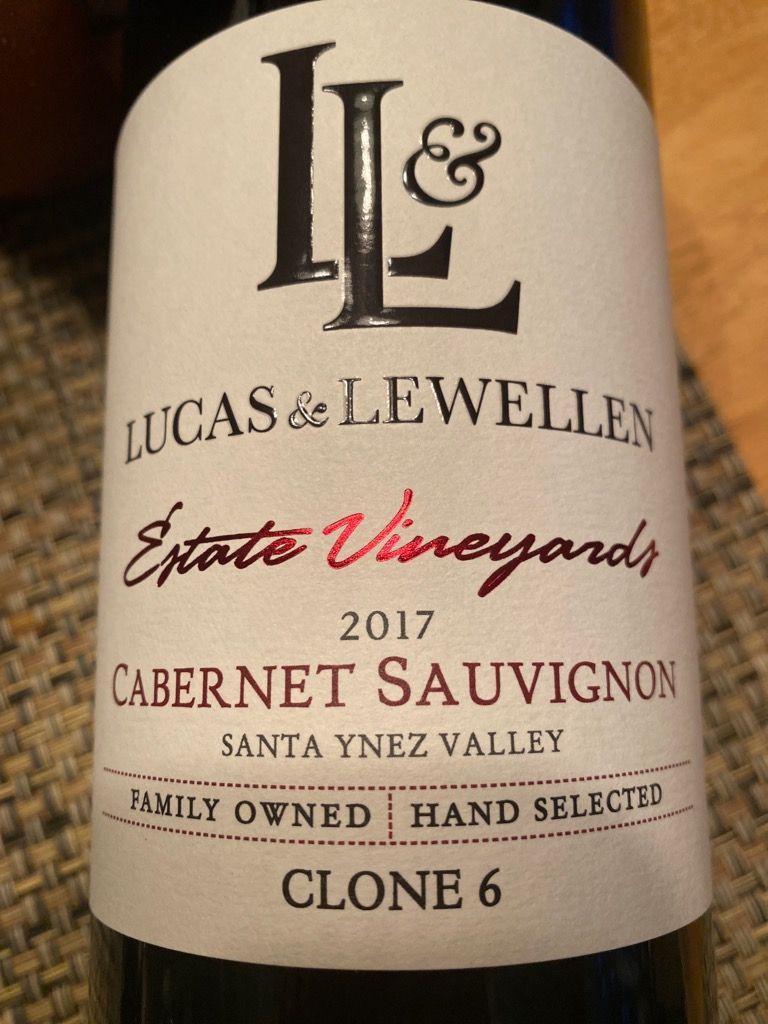 2019 Lucas & Lewellen Cabernet Sauvignon Clone 6, USA, California ...
