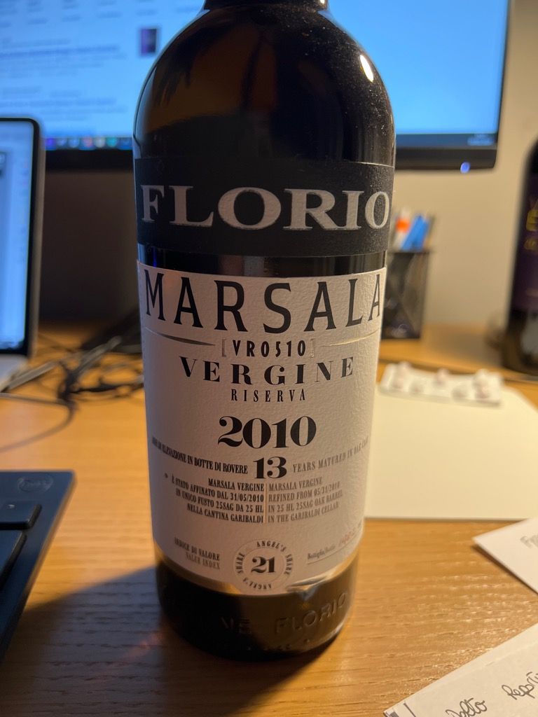 2010 Cantine Florio Marsala Vergine Baglio Florio, Italy, Sicily ...