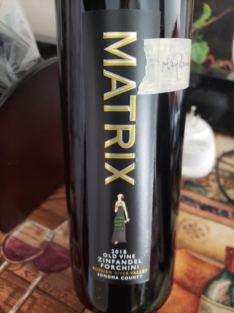 2020 Matrix Zinfandel Forchini Vineyards, USA, California, Sonoma ...