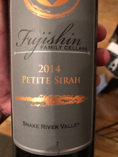 2014 Fujishin Family Cellars Petite Sirah, USA, Idaho, Snake River ...