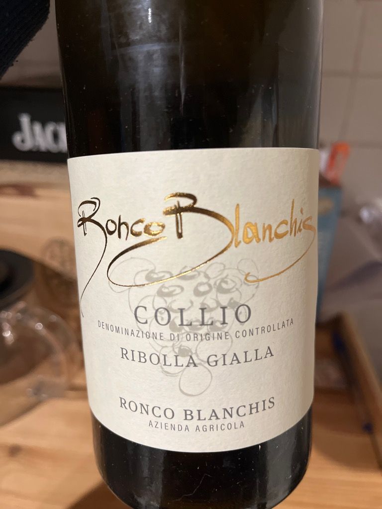 2021 Ronco Blanchis Collio Ribolla Gialla, Italy, Friuli-Venezia Giulia ...
