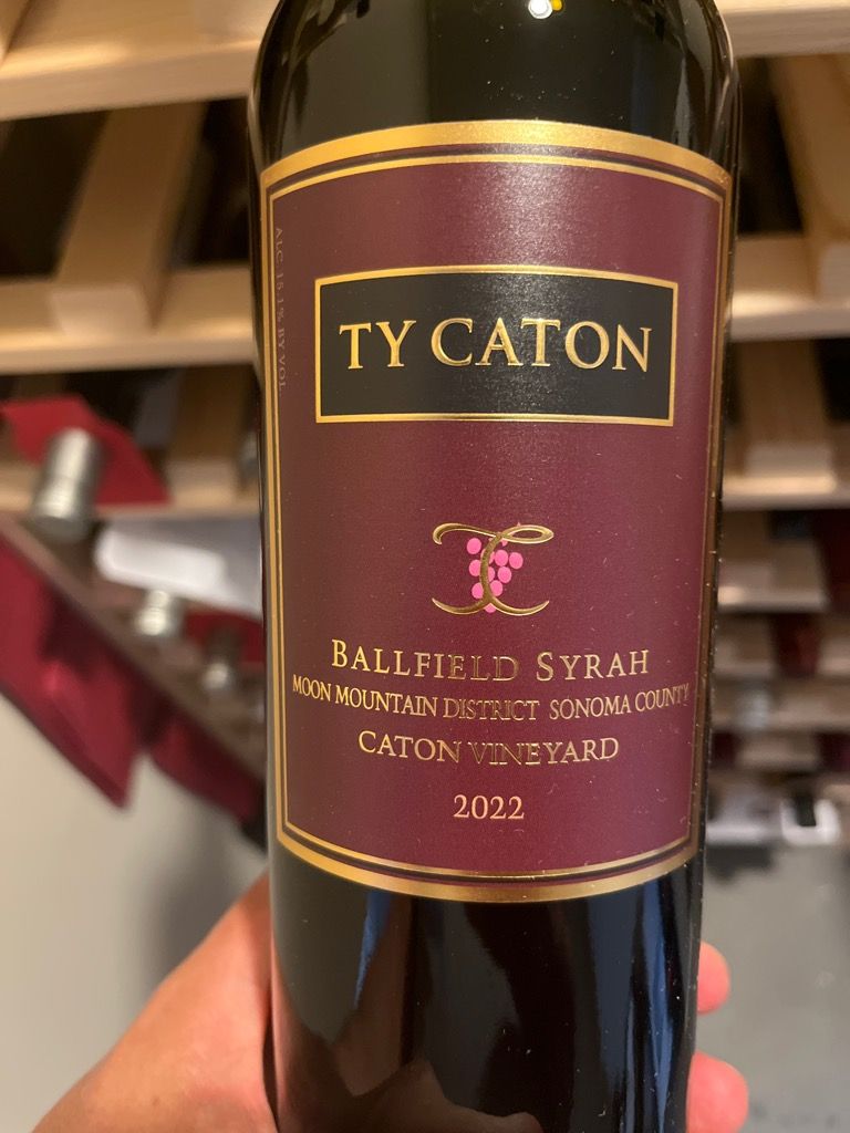 2022 Ty Caton Syrah Ballfield Caton Vineyard, USA, California, Sonoma ...