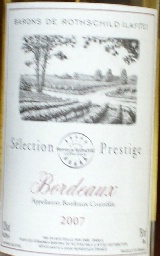 2001 Barons de Rothschild (Lafite) Sélection Prestige Blanc, France ...