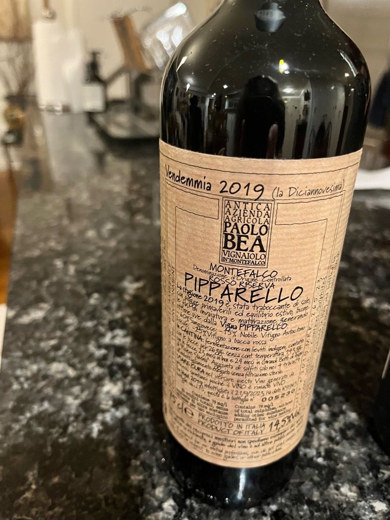 2019 Paolo Bea Montefalco Rosso Riserva Pipparello, Italy, Umbria ...