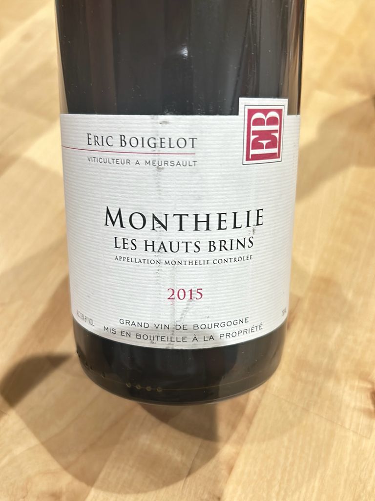 2007 Eric Boigelot Monthélie Les Hauts-Brins, France, Burgundy, Côte de ...