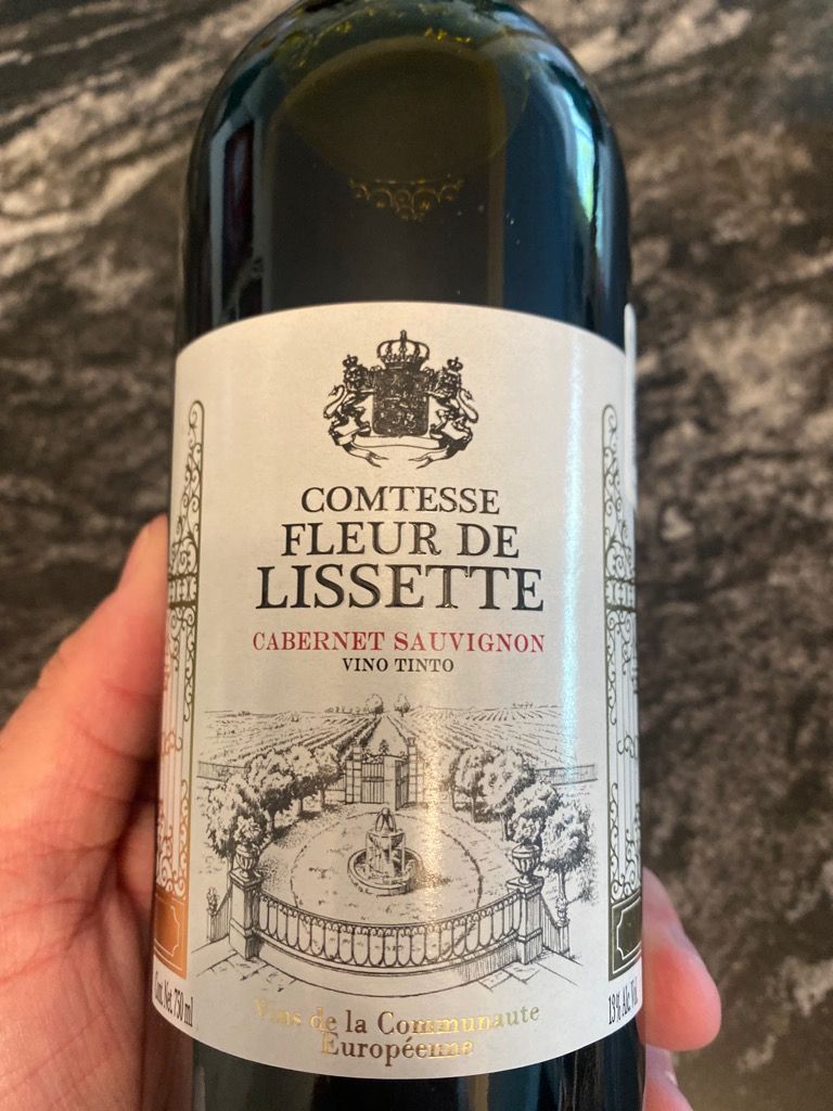 NV Comtesse Fleur de Lissette Cabernet Sauvignon, Europe, Vin de l ...