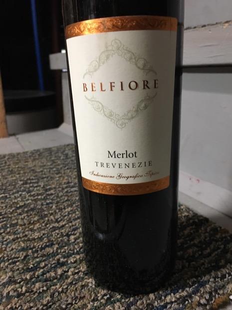 2018 Belfiore Merlot, Italy, Trevenezie - CellarTracker