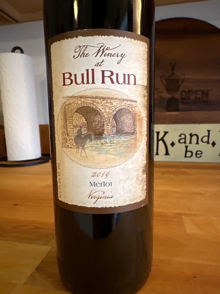 2019 The Winery at Bull Run Merlot, USA, Virginia, Northern Virginia ...