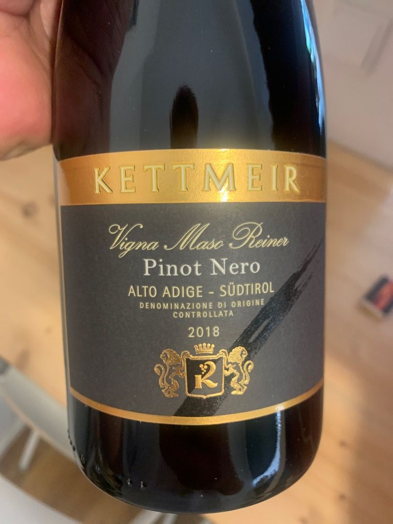 2019 Kettmeir Pinot Nero Riserva Vigna Maso Reiner, Italy, Trentino ...