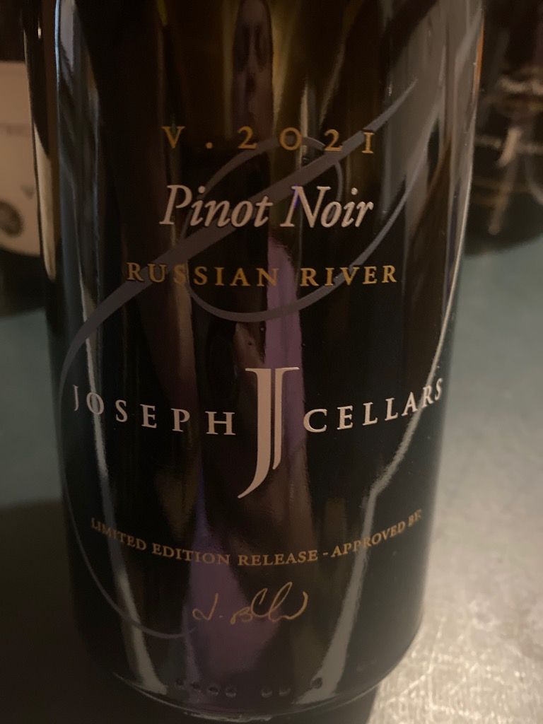 2021 Joseph Cellars Pinot Noir Russian River Valley, USA, California ...
