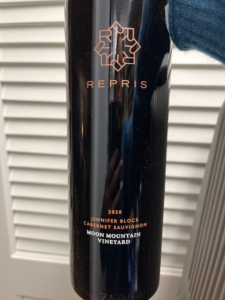 2020 Repris Cabernet Sauvignon Jennifer Block, USA, California, Sonoma ...