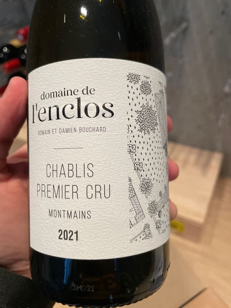 2021 Domaine de l'Enclos Chablis 1er Cru Montmains, France, Burgundy ...