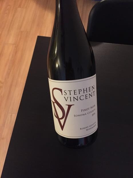 2014 Stephen Vincent Pinot Noir, USA, California, Sonoma County ...