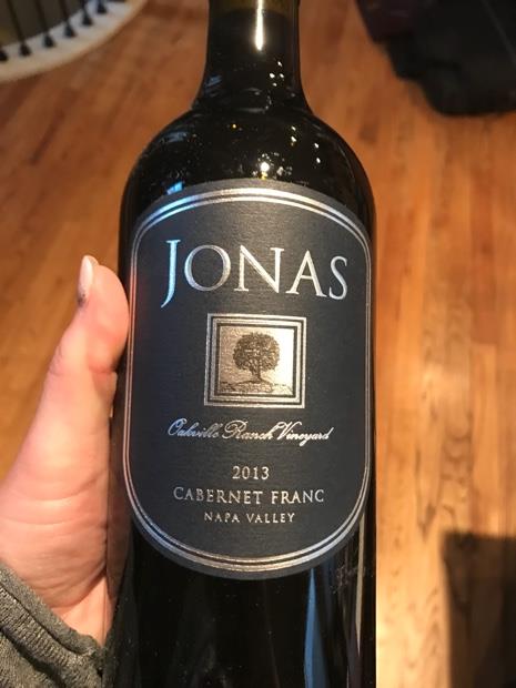 2013 Jonas Cellars Cabernet Franc, USA, California, Napa Valley ...