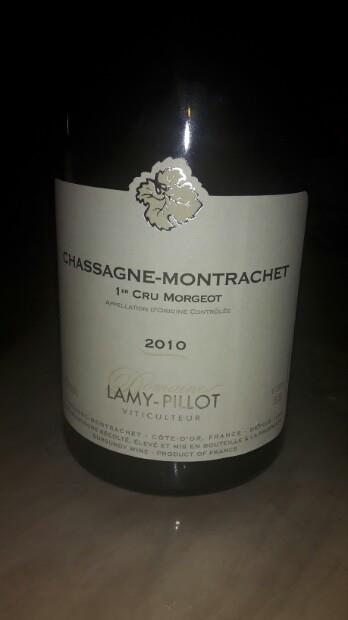 2010 Domaine Lamy-Pillot Chassagne-Montrachet 1er Cru Morgeot Rouge ...