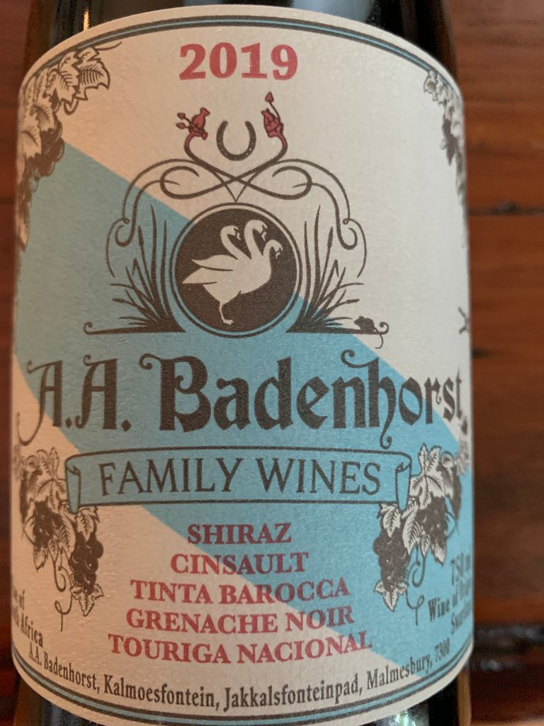 2019 Badenhorst Family Wines Red Blend, South Africa, Coastal Region ...
