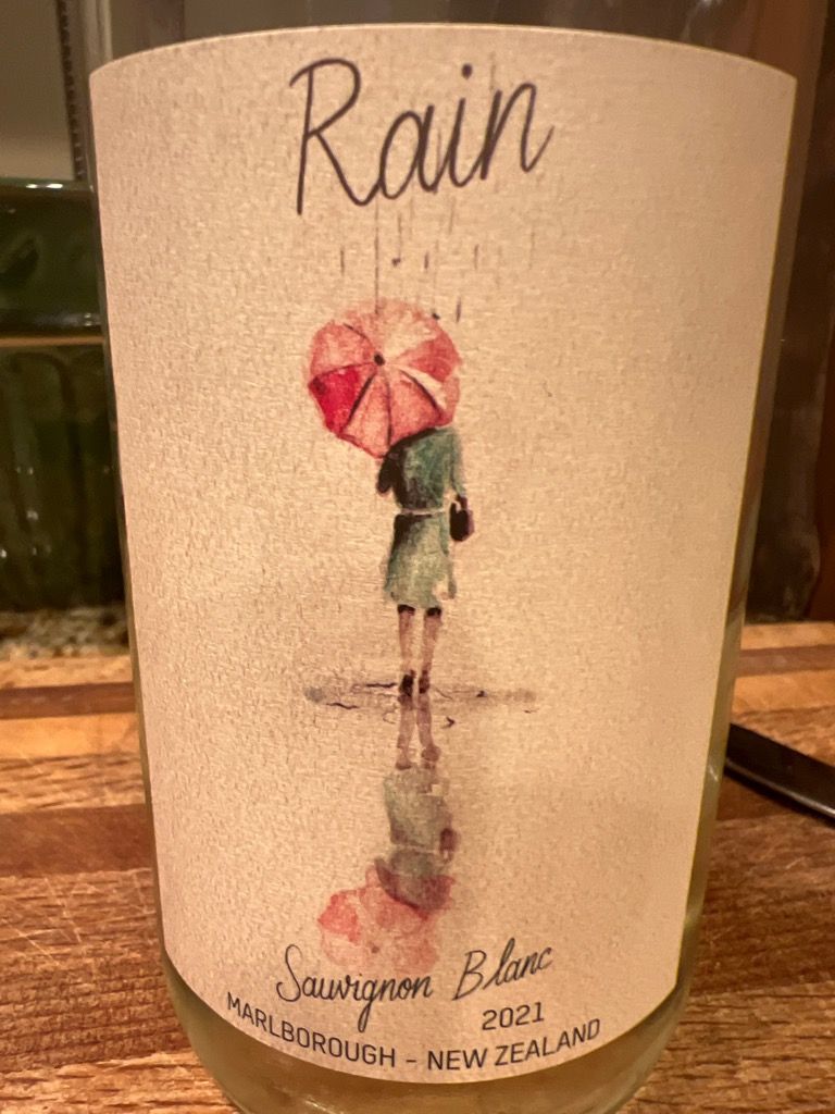 2021 Rain Sauvignon Blanc, New Zealand, South Island, Marlborough ...