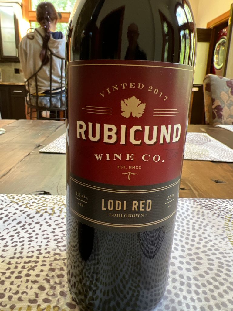 2017 Rubicund Wine Co. Lodi Red, USA, California, Central Valley, Lodi ...