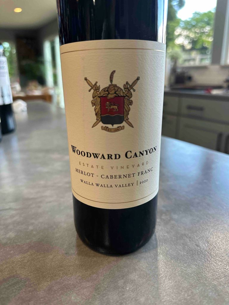 2022 Woodward Canyon Merlot Cabernet Franc Estate Vineyard Walla Walla ...