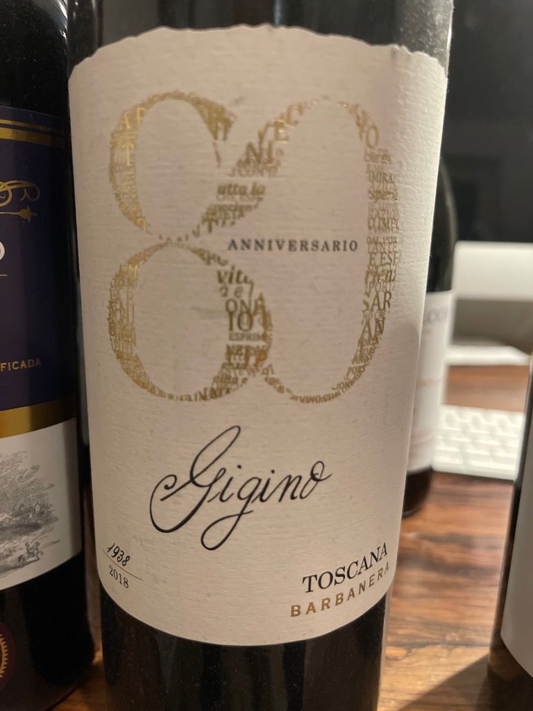 Gigino 80 Gigino Toscana Rosso IGT è Prodotto... Barbanera Srl
