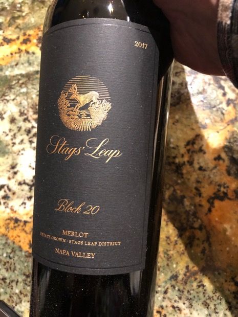 2017 Stags' Leap Winery Merlot Block 20, USA, California, Napa Valley ...