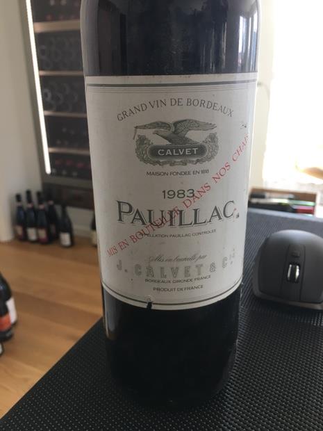 1981 Calvet Pauillac, France, Bordeaux, Médoc, Pauillac - CellarTracker