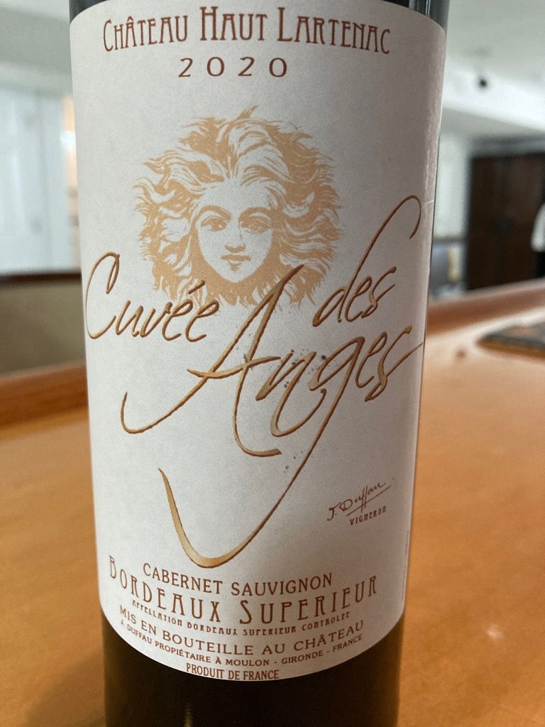 2020 Château Haut-Lartenac Cuvée des Anges, France, Bordeaux ...