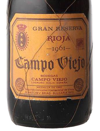 1961 Campo Viejo Rioja Gran Reserva, Spain, La Rioja, Rioja - CellarTracker