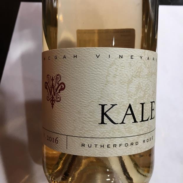 2016 Kale Wines Rutherford Rosé McGah Vineyard, USA, California, Napa ...