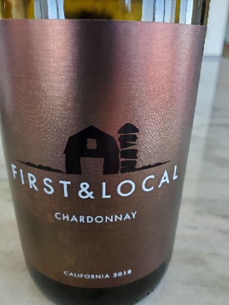 2018 First & Local Chardonnay, USA, California - CellarTracker