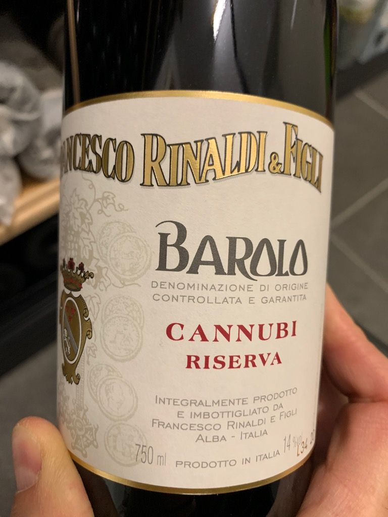 2015 Francesco Rinaldi e Figli Barolo Riserva Cannubi, Italy, Piedmont ...