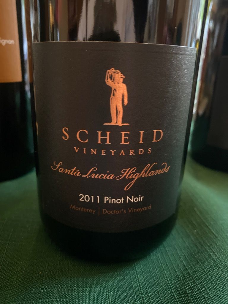 2011 Scheid Vineyards Pinot Noir Doctor's Vineyard, USA, California ...