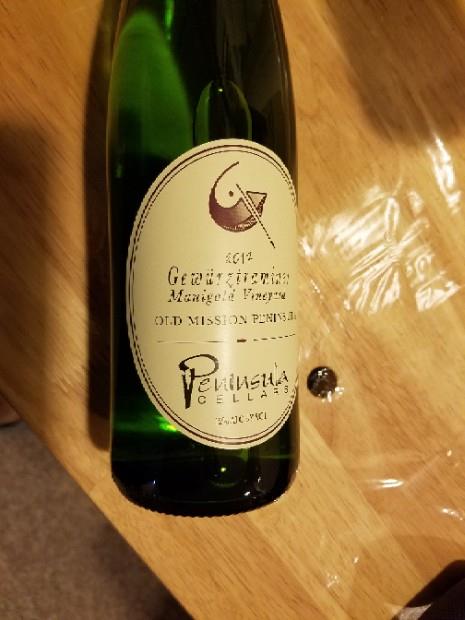 2017 Peninsula Cellars Gewürztraminer Manigold Vineyard, USA, Michigan ...
