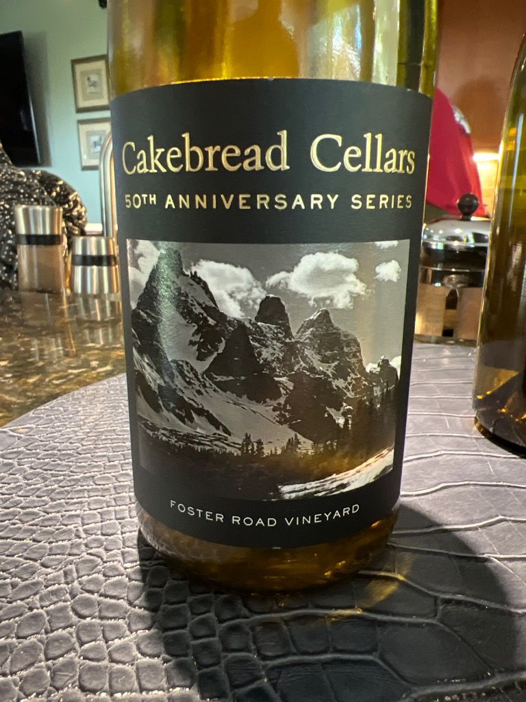 2021 Cakebread Cellars Chardonnay 50th Anniversary Series Foster Road ...