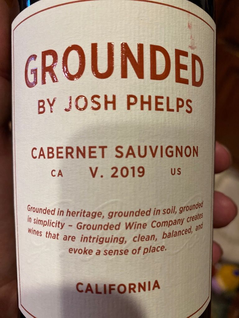 2019 Grounded Wine Co. Cabernet Sauvignon, USA, California - CellarTracker