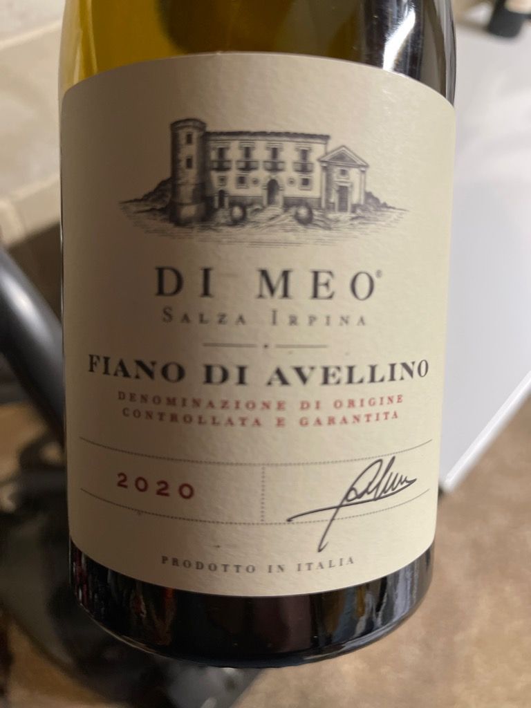 2020 Di Meo Fiano di Avellino, Italy, Campania, Fiano di Avellino DOCG ...