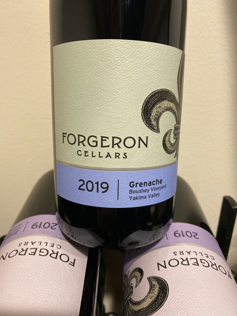 2019 Forgeron Cellars Grenache Boushey Vineyard, USA, Washington ...