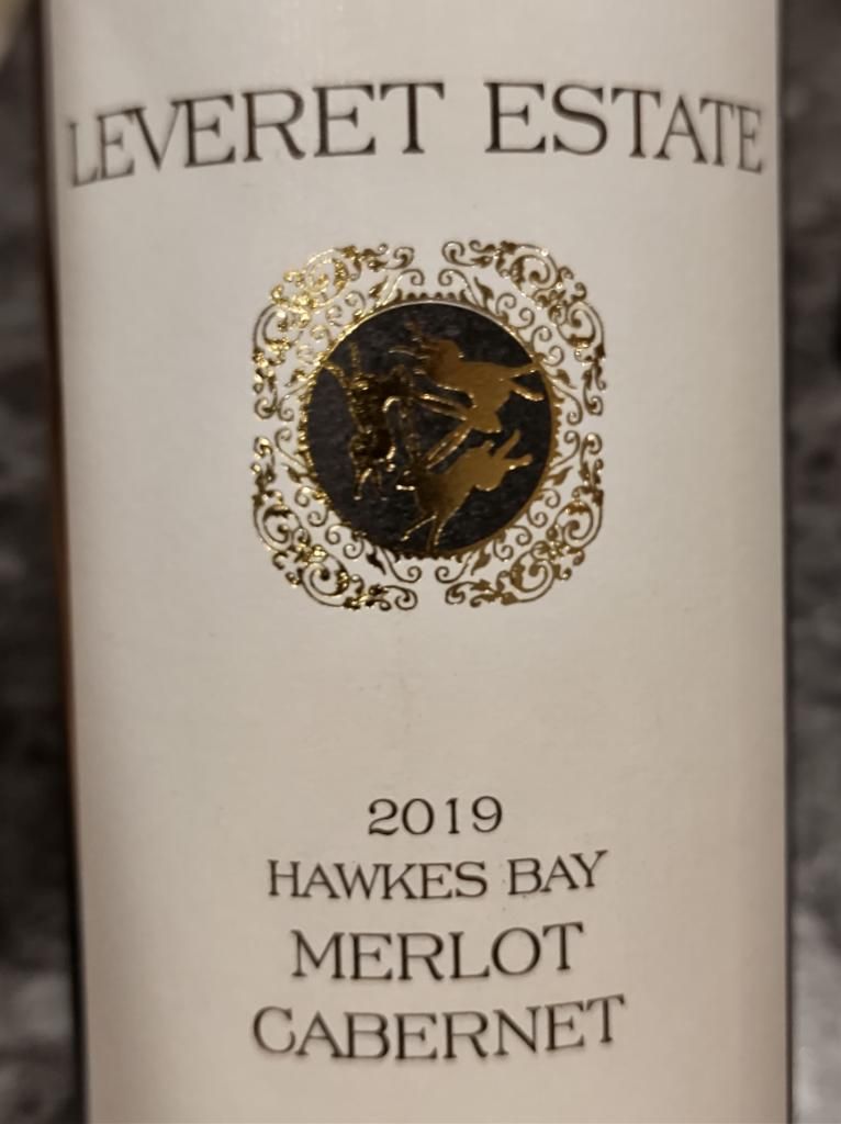 2019 Leveret Estate Merlot Cabernet, New Zealand, North Island, Hawke's ...