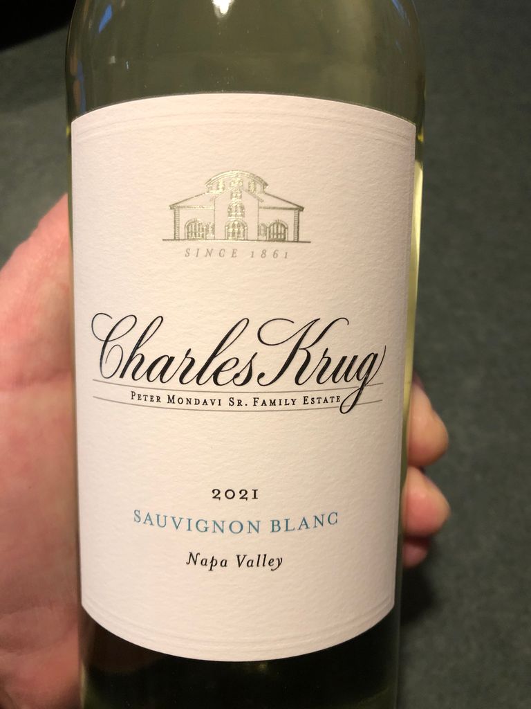 2021 Charles Krug Winery (Peter Mondavi Family) Sauvignon Blanc, USA ...