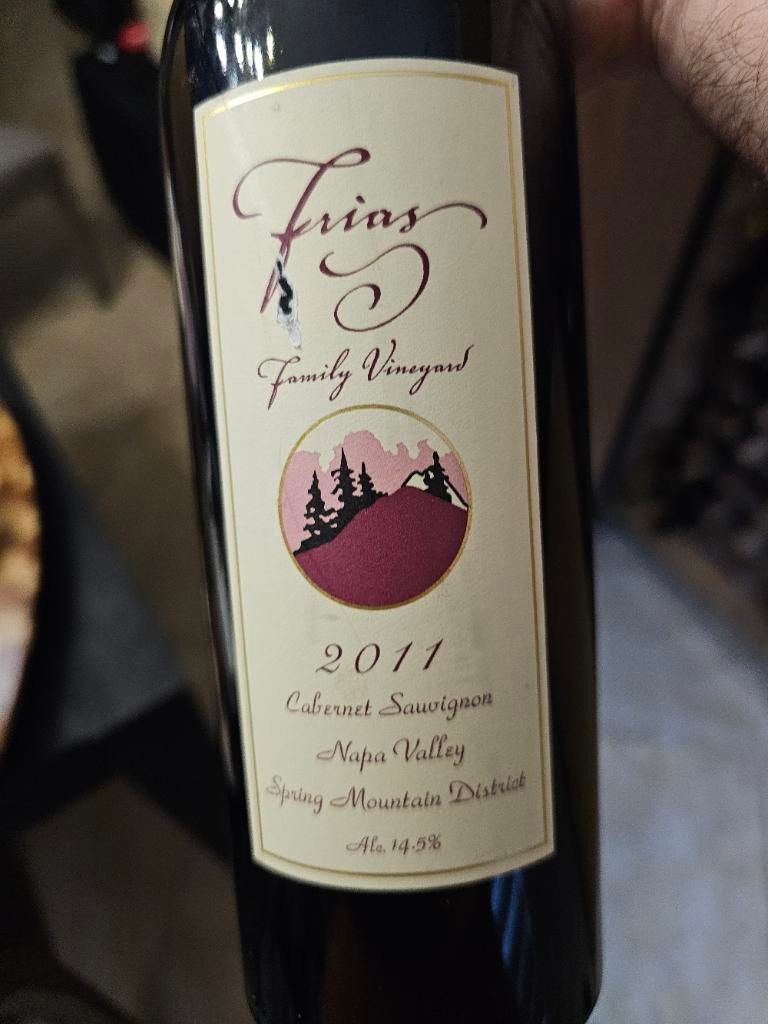 2011 Frias Family Vineyard Cabernet Sauvignon Premiere Napa Valley ...